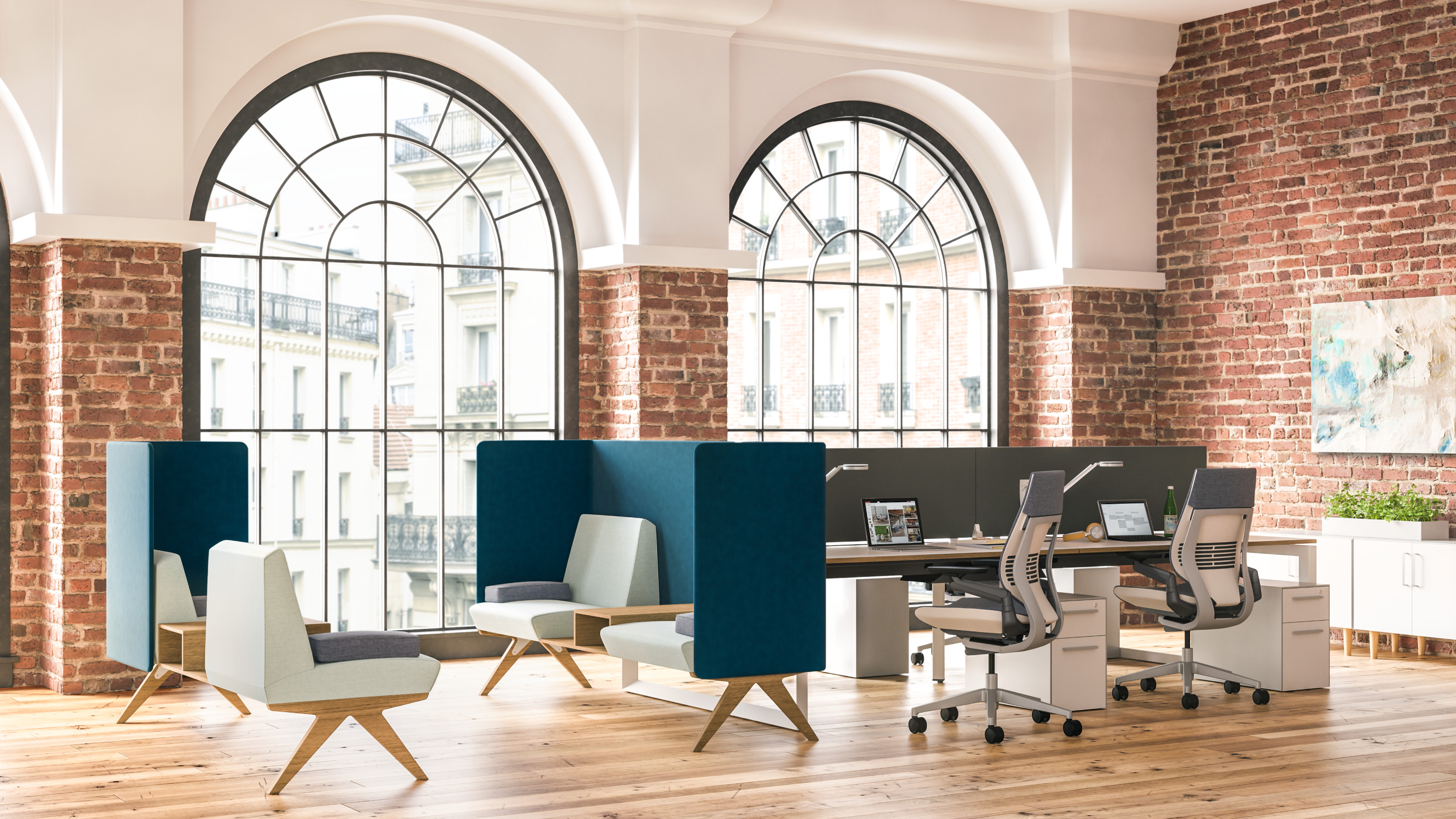 MN_K Contemporary & Modular Office Sofa - Steelcase