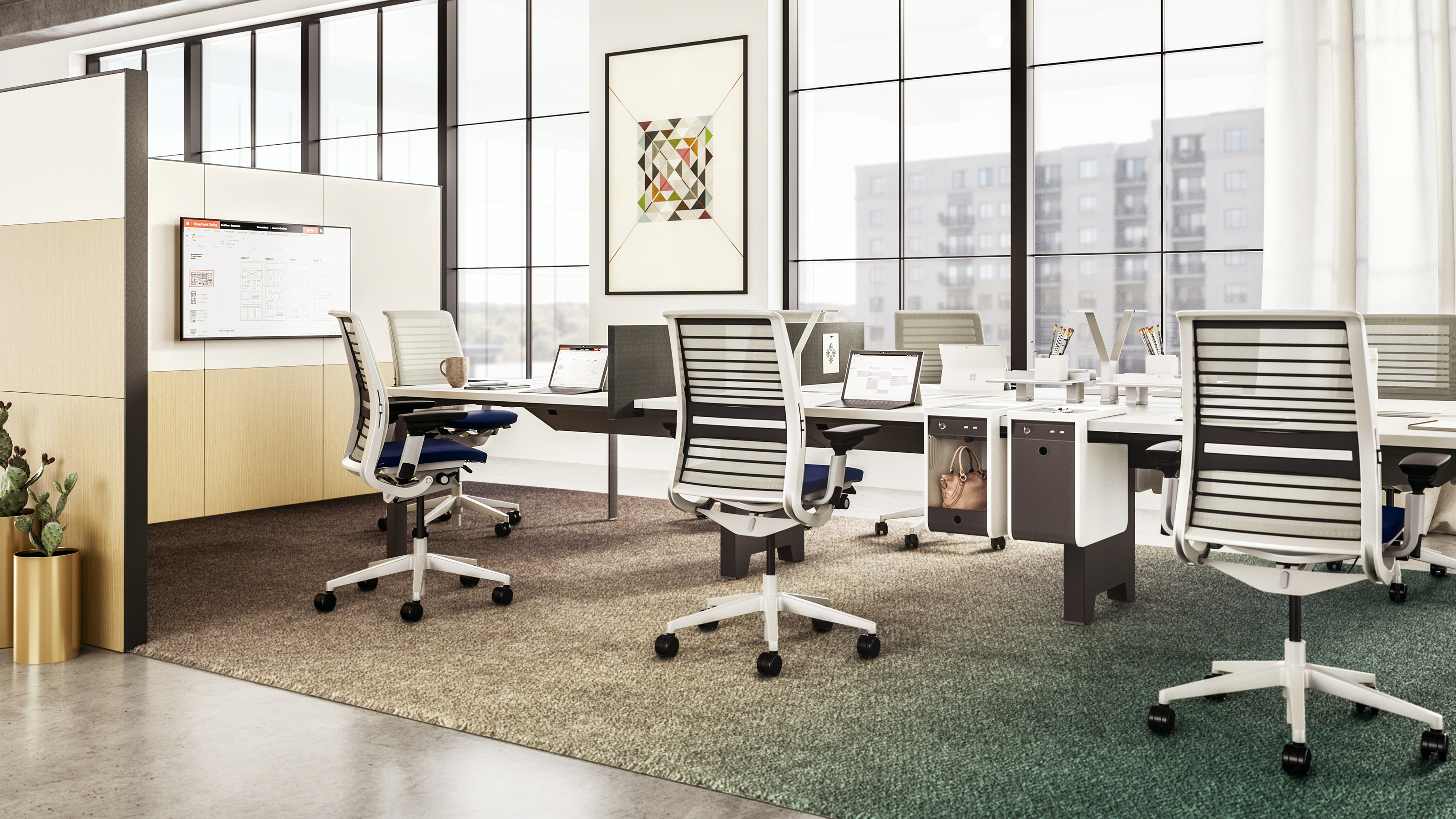 FrameOne Linear Office Workstation & Benching | Steelcase
