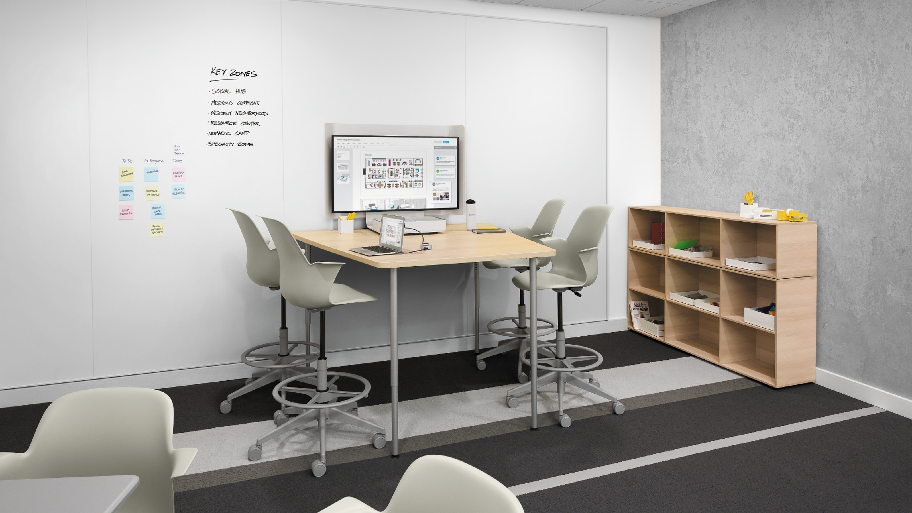 Flow Magnetic Whiteboard Wall Panel - Steelcase