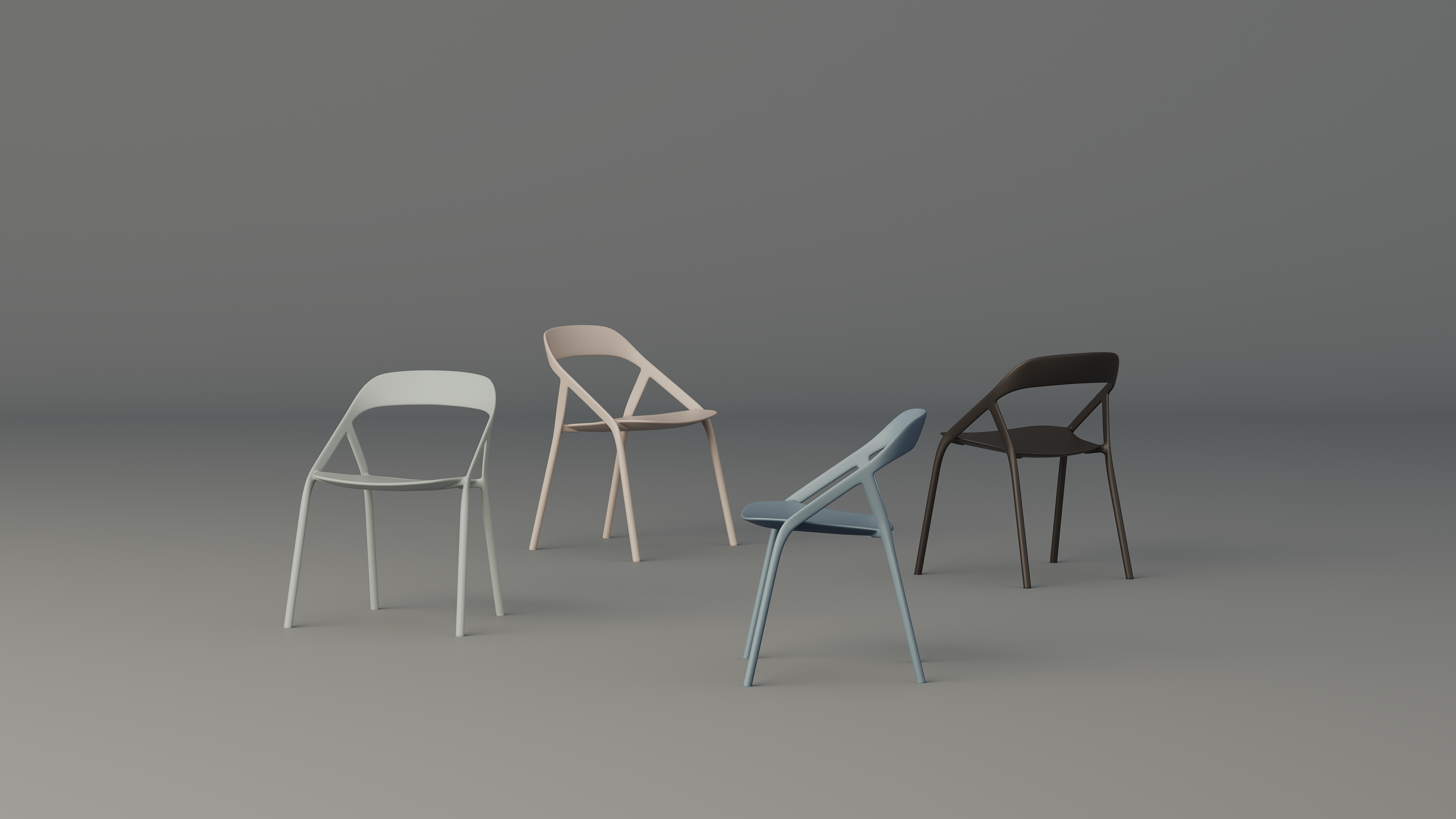 LessThanFive Carbon Fiber & Stackable Chairs - Steelcase
