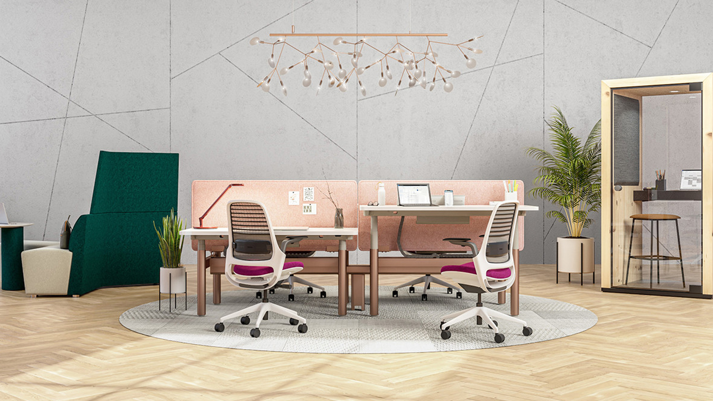 Office Focus Room & Quiet Space Layout - Steelcase