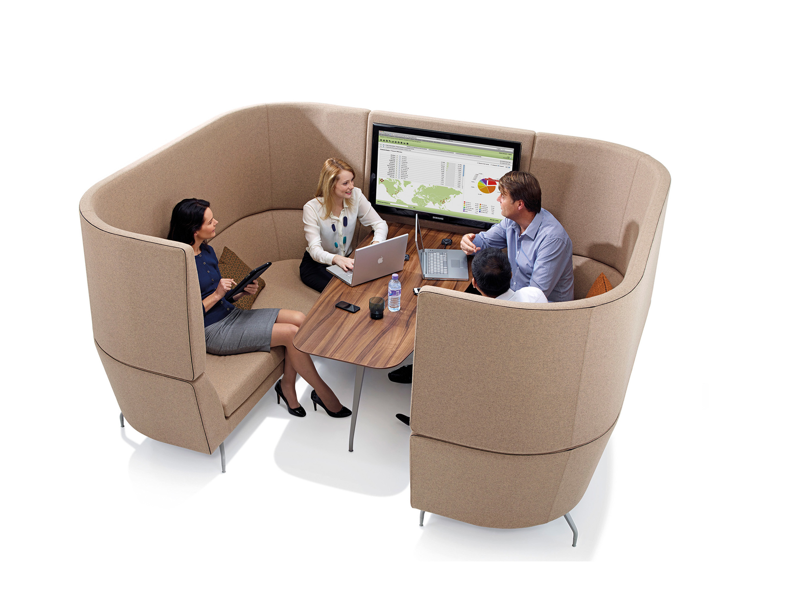Cwtch Privacy Sofa by Orangebox - Steelcase