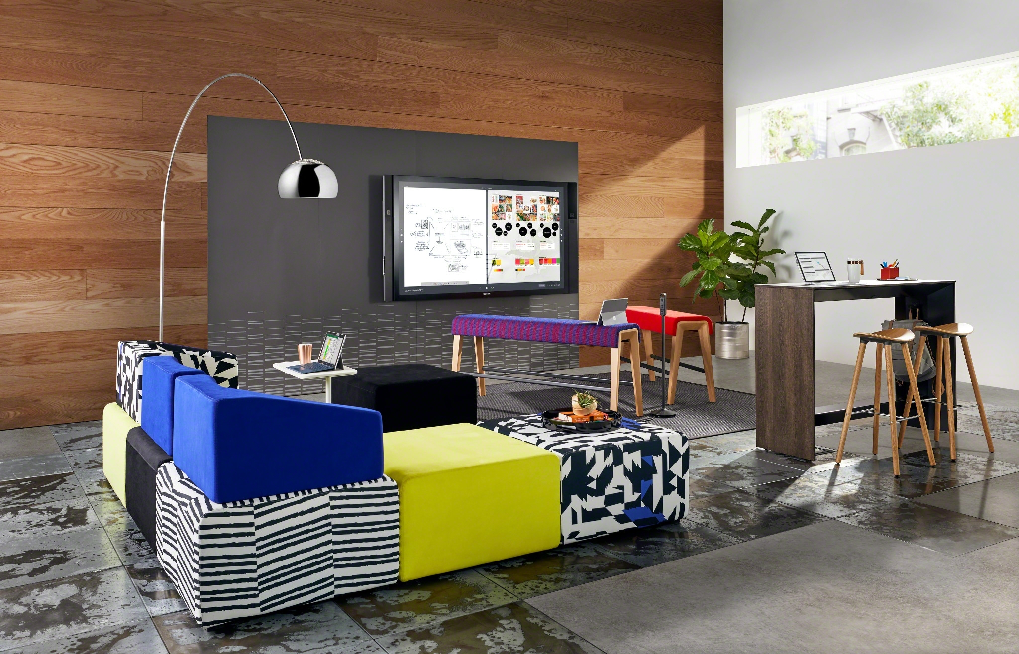 Campfire Standing Height Slim Table | Steelcase