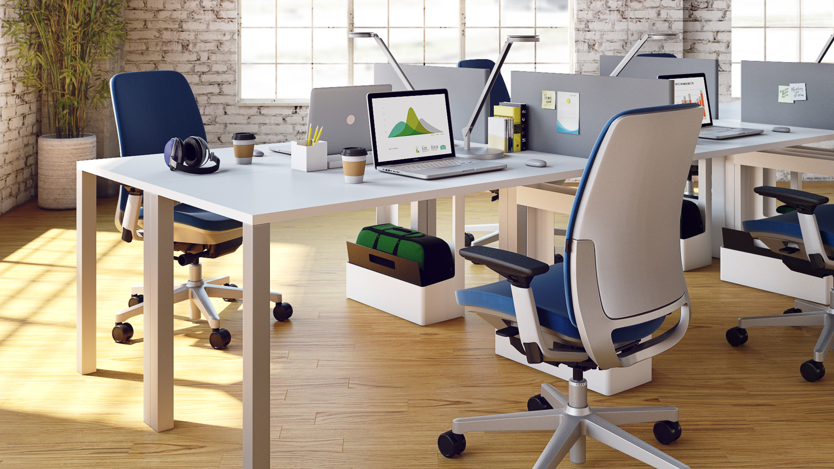 Divisio Clamp-On Desktop Divider Screens | Steelcase