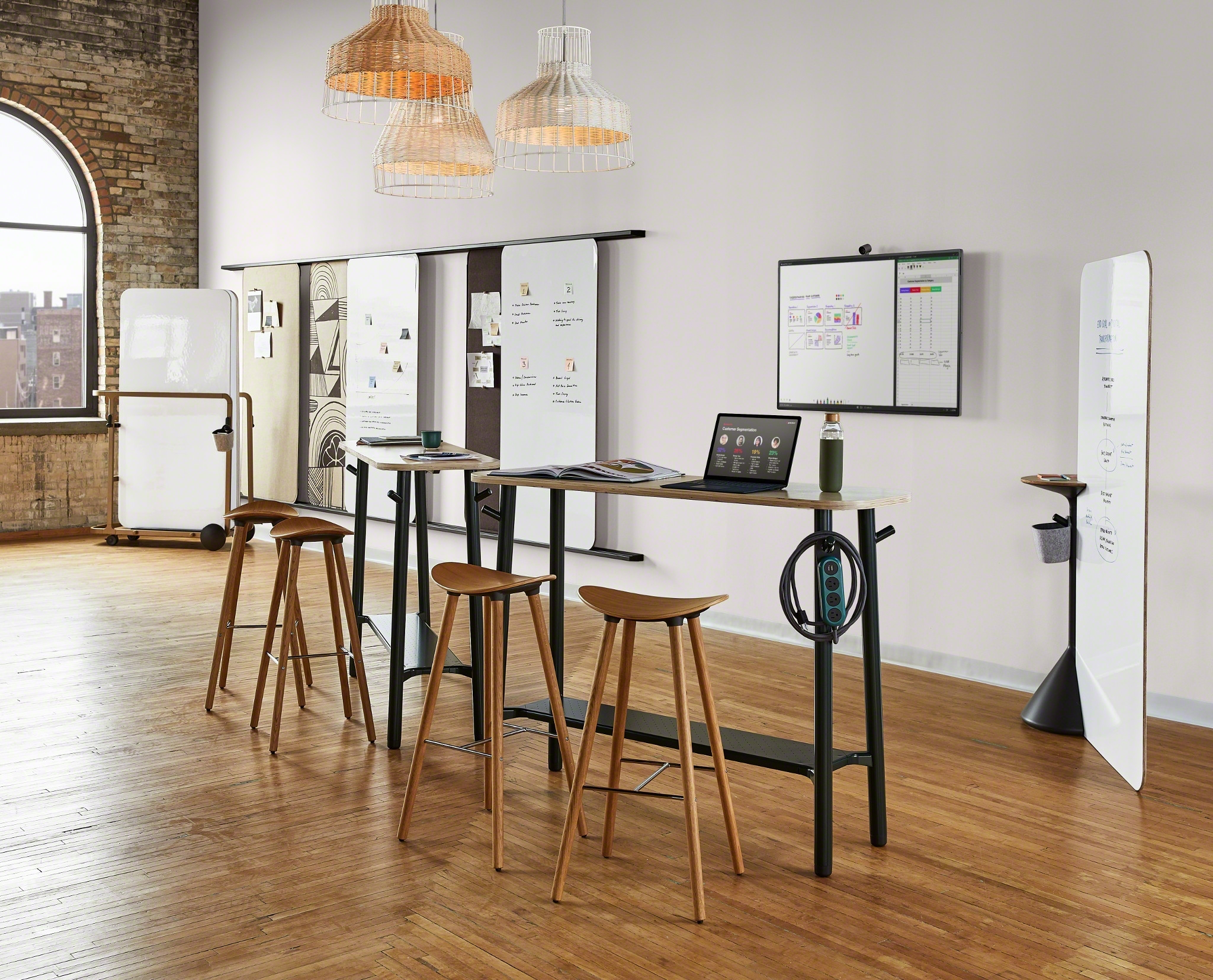 Steelcase Flex Moveable Markerboard Walls & Wall Holder | Steelcase