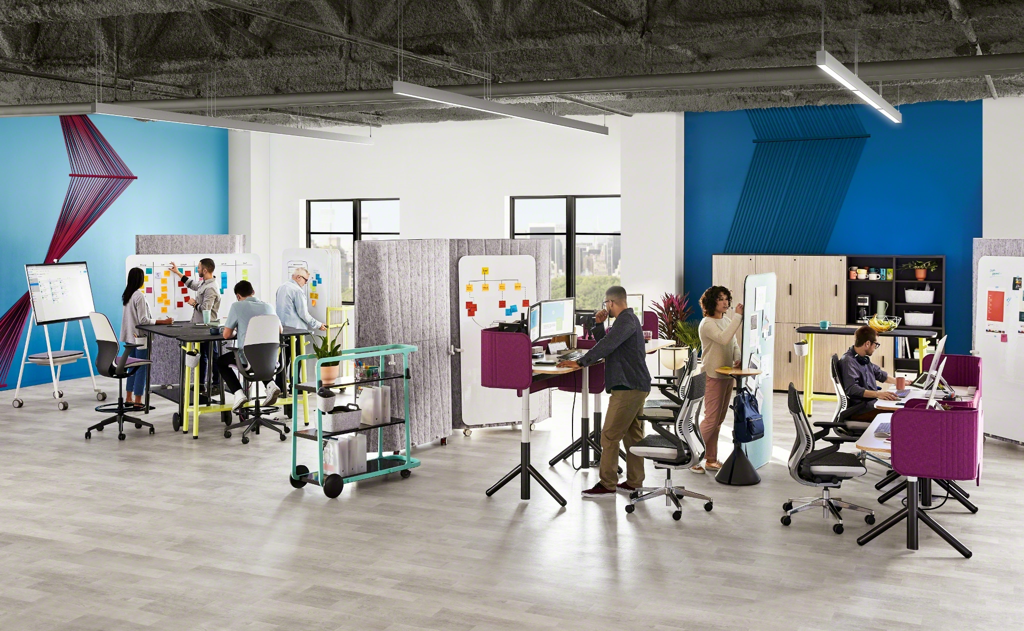 Steelcase Flex Moveable Markerboard Walls & Wall Holder | Steelcase