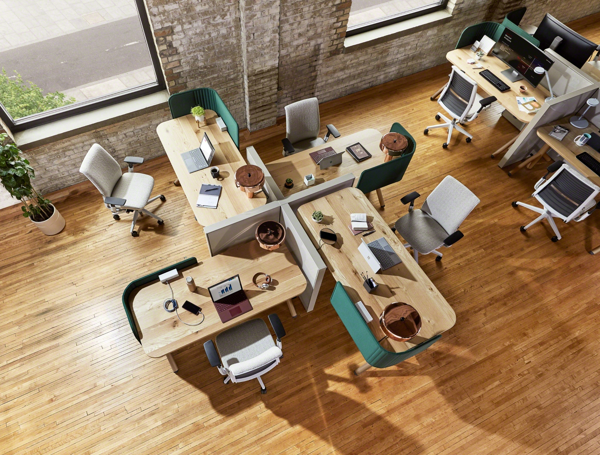 Flex Height-Adjustable Desk, Extended Height | Steelcase