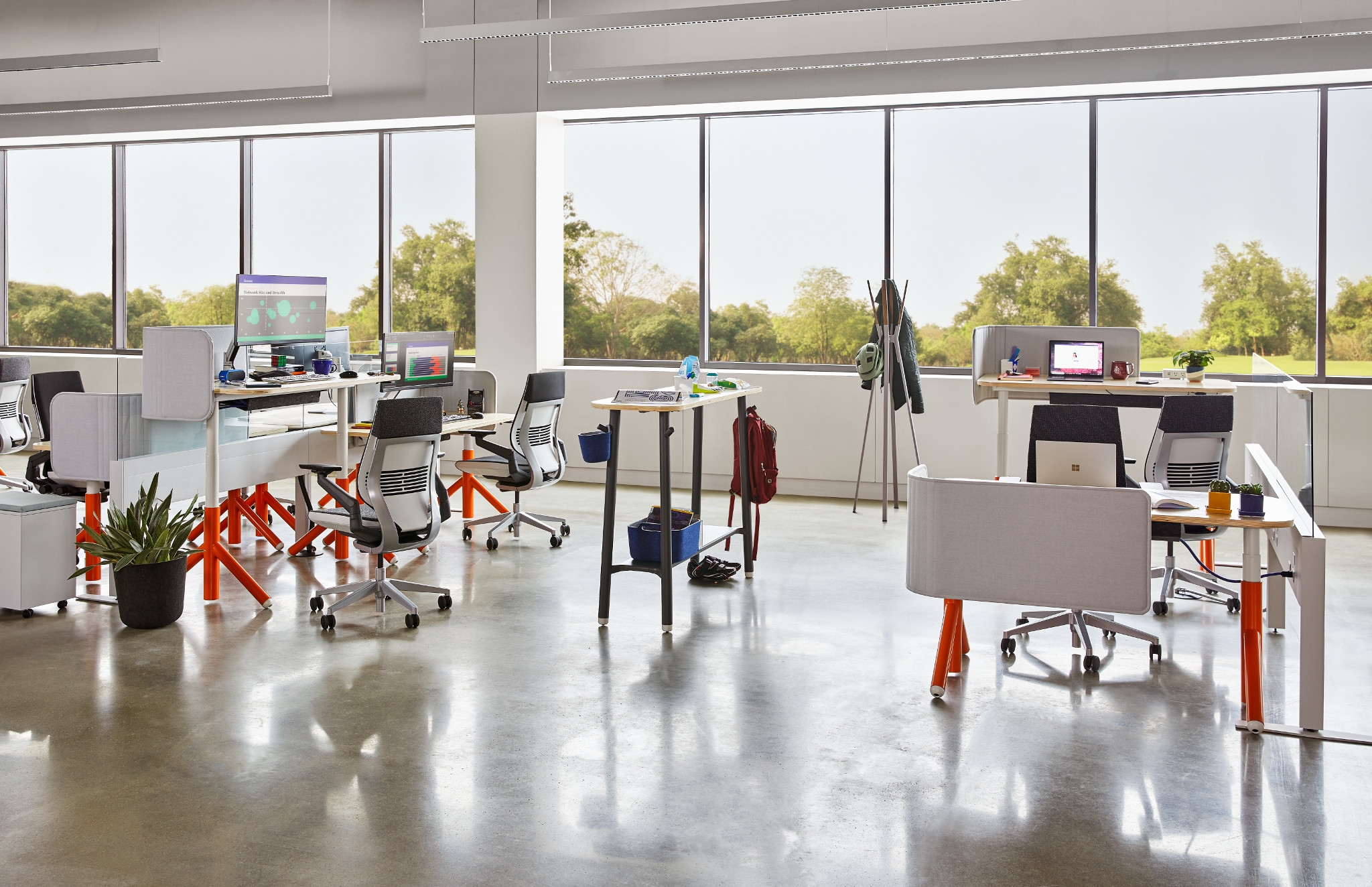 Flex Height-Adjustable Desk, Extended Height | Steelcase
