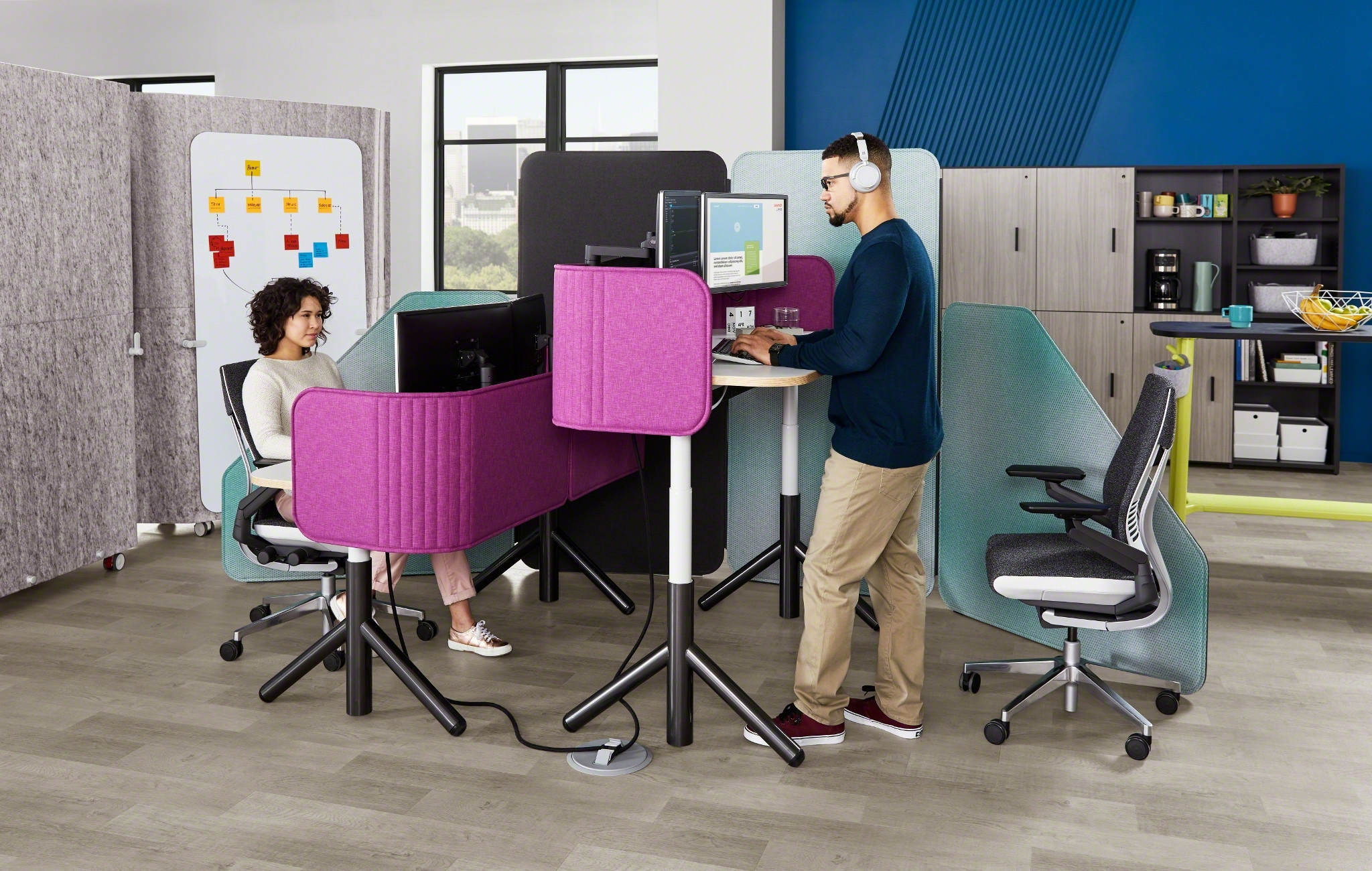 Flex Height-Adjustable Desk, Extended Height | Steelcase