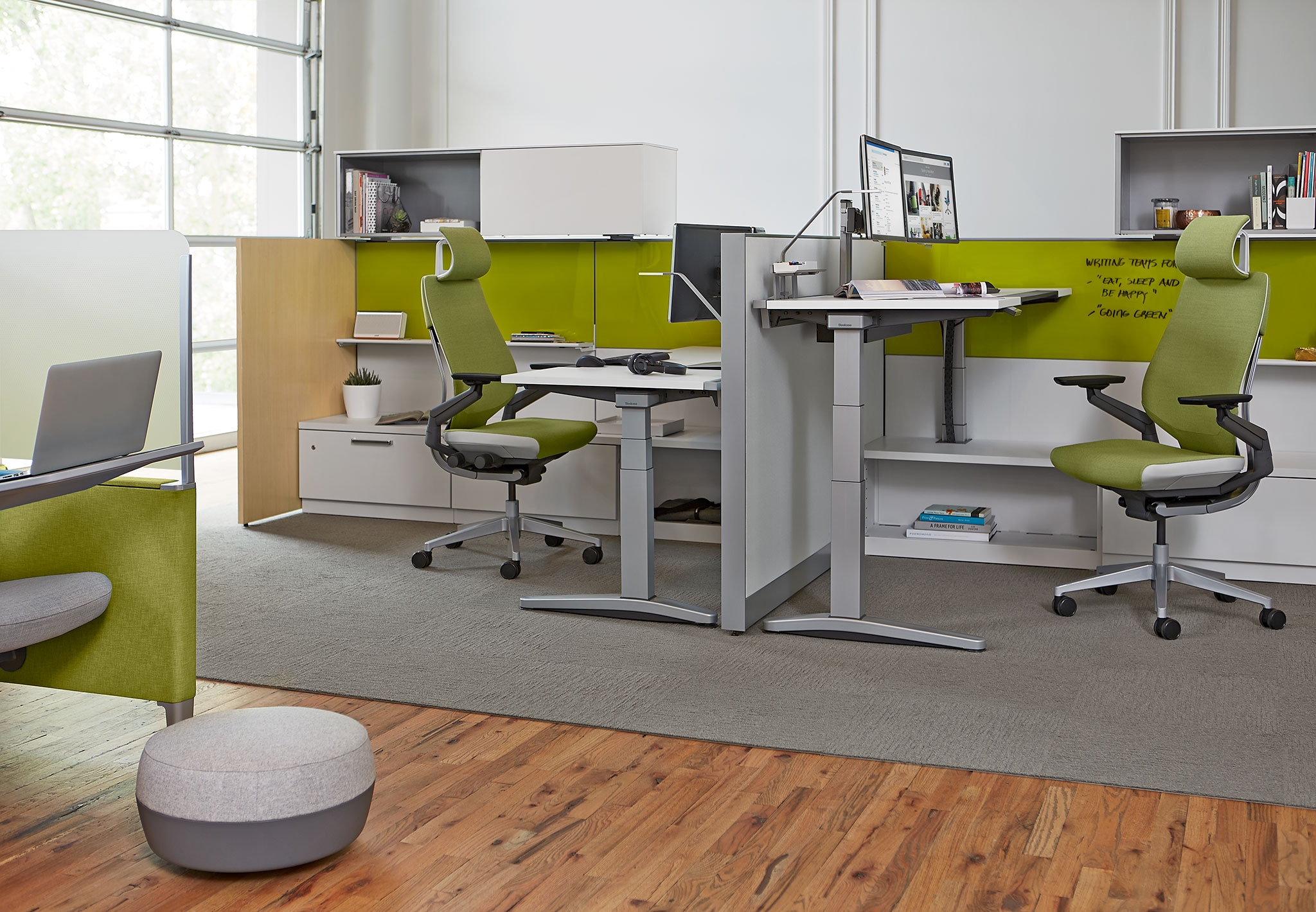 Ology Adjustable Height Computer Desk with Active Touch | Steelcase