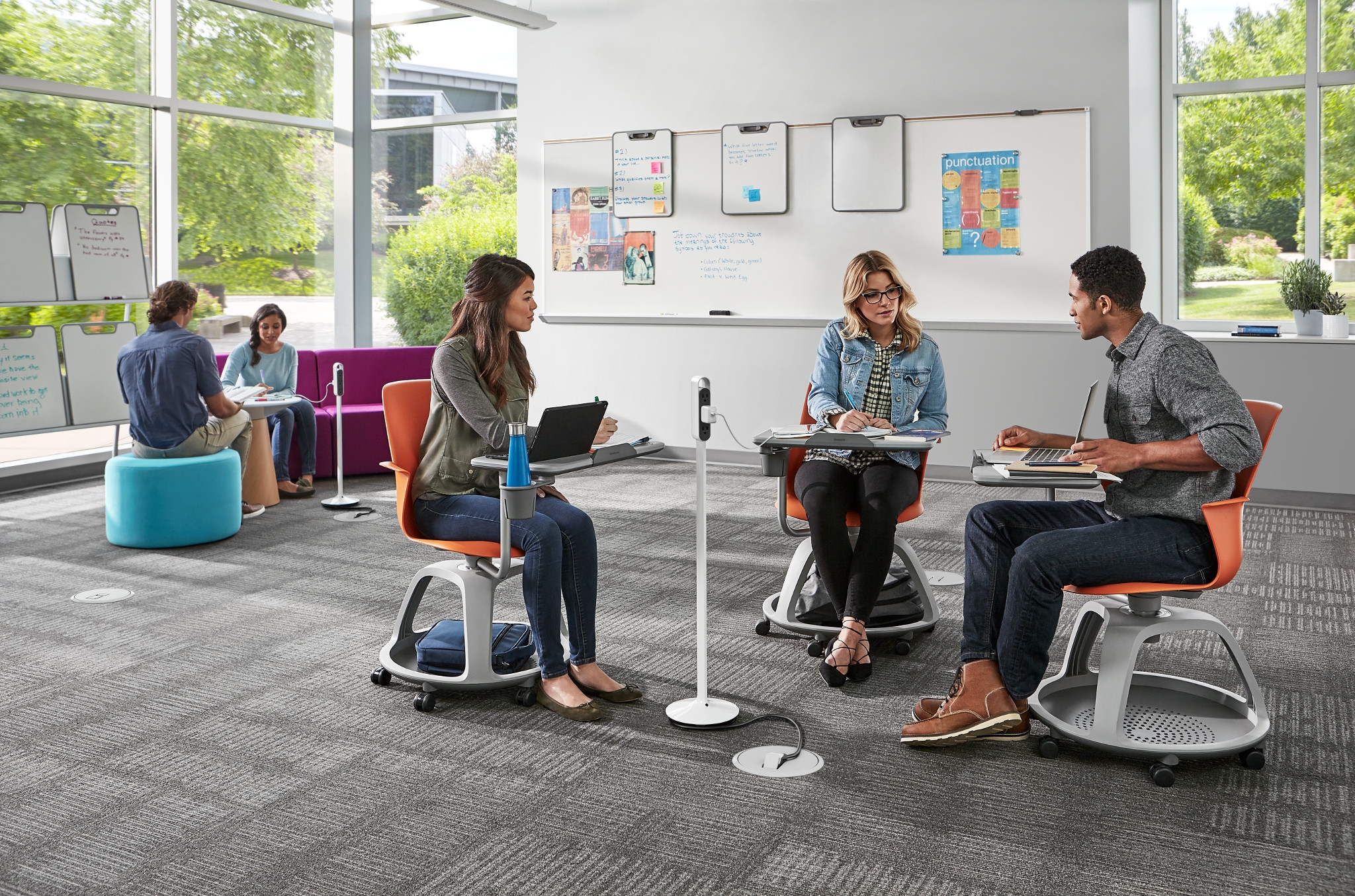 Verb Rolling Tables & Whiteboard Easels for Classroom | Steelcase