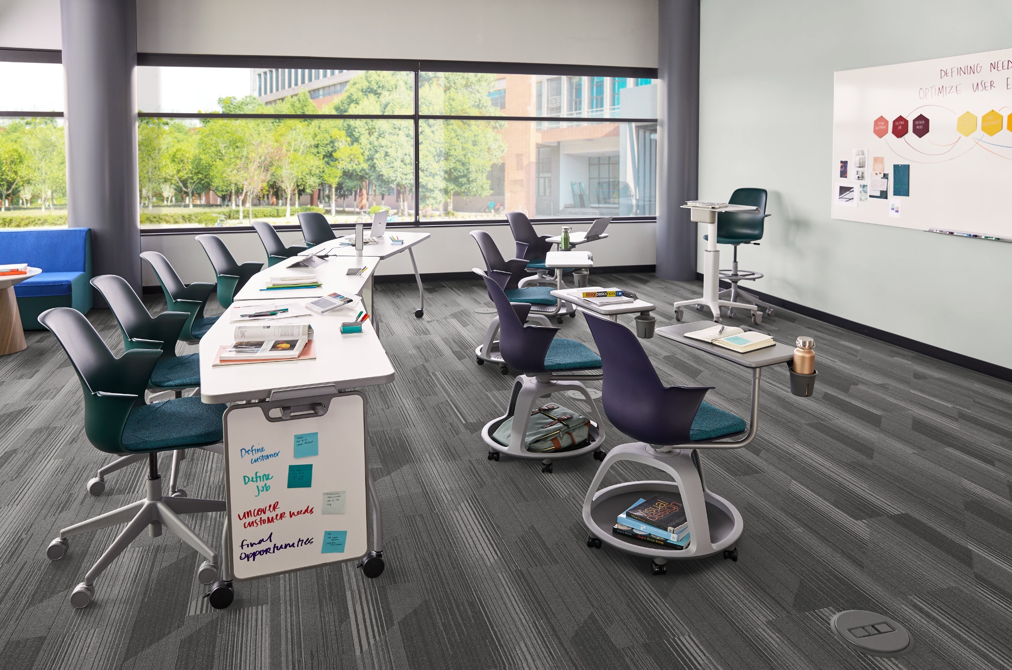 Node Classroom Seating & Mobile Tablet Arm Chair | Steelcase