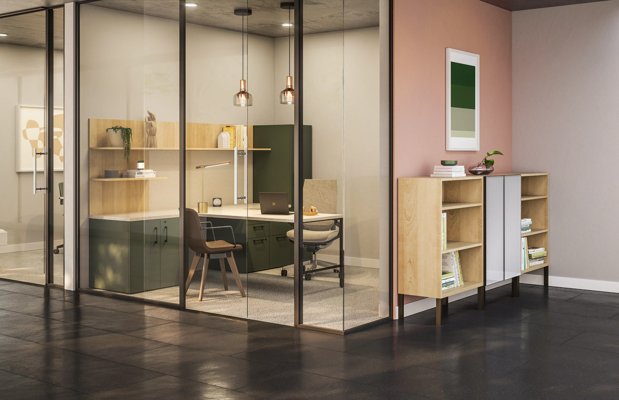 Currency Modular Desk System with Storage | Steelcase